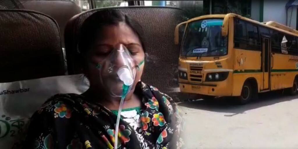 Oxygen Bus service starts journey at North 24 parganas district in ...