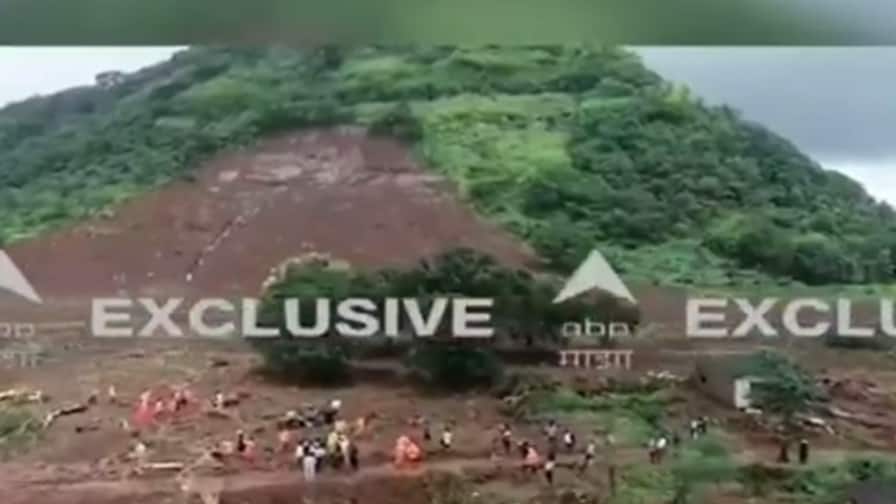 Maharashtra mahad taliye landslide drone video ground report by ...