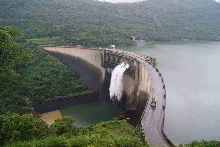 Kolhapur Radhanagari Dam 100 percent full 2 automatic doors open of dam ...