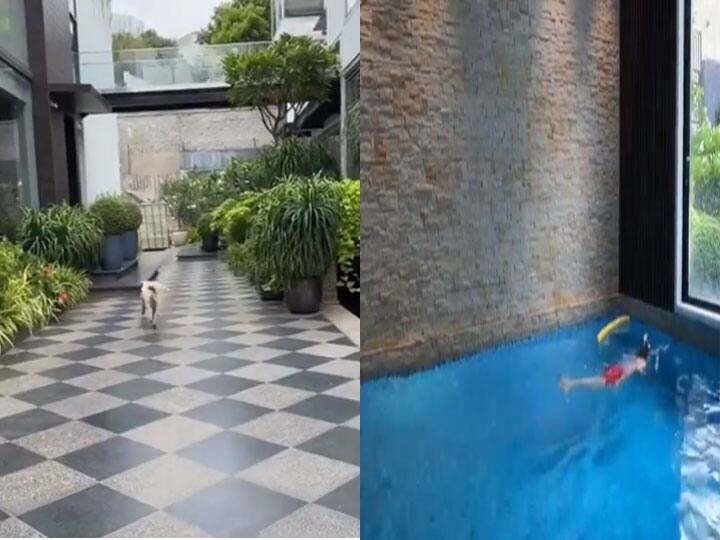 Mahesh Babu House Photos from open garden to indoor pool south ...