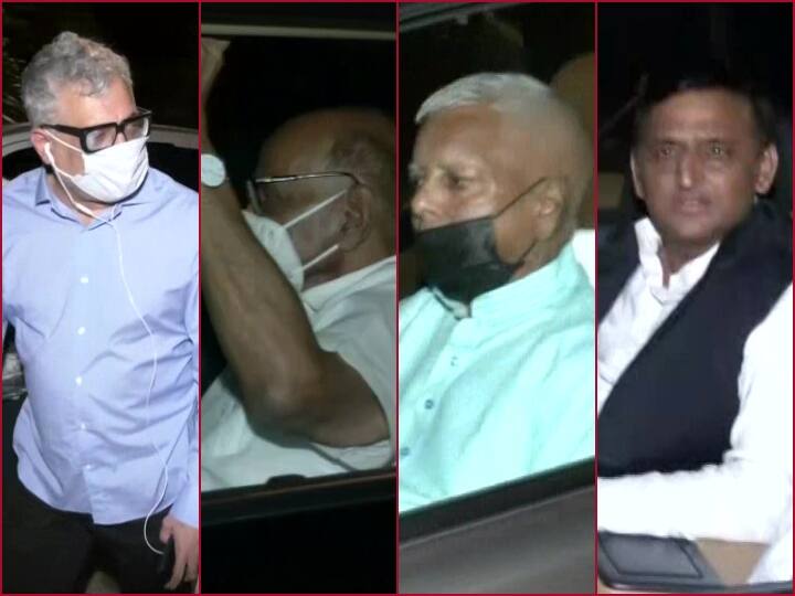 Kapil Sibal meeting Sharad Pawar Derek O'Brien Lalu Prasad Akhilesh ...