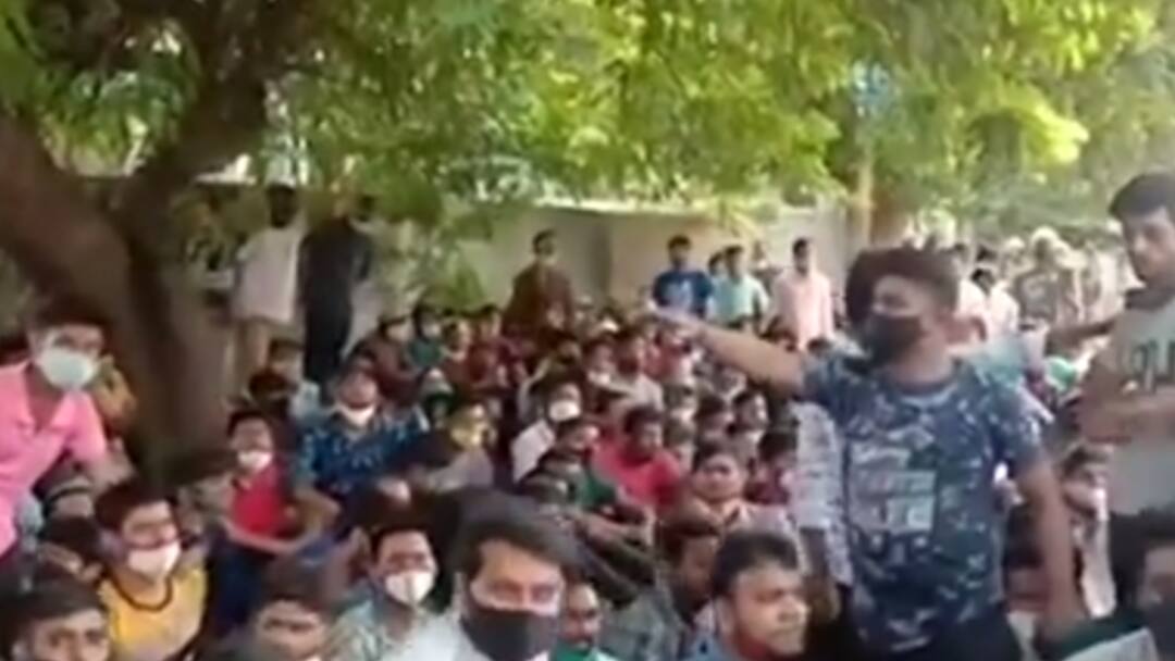 Noida Sector 63 Lava Company Employees Sit On Protest Against Salary ...