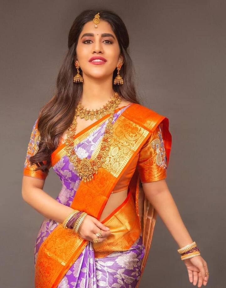 Nabha Natesh Pics: Mastro Movie Beauty Beautiful Saree Pics | Nabha ...