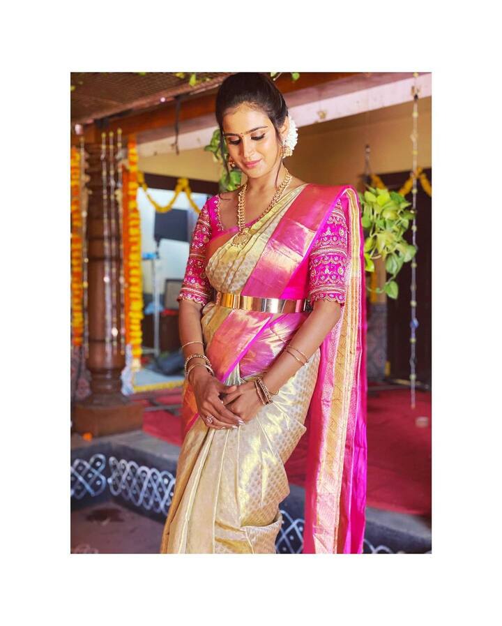 Telugu TV Actress Kavya Shree Latest Photos | Kavya Shree: పట్టుచీర ...