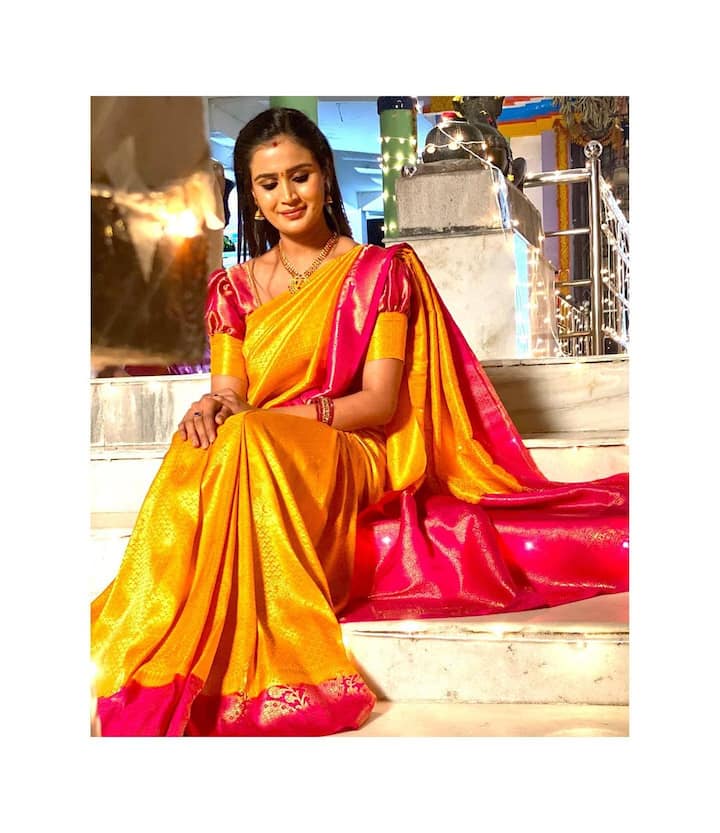 Telugu TV Actress Kavya Shree Latest Photos | Kavya Shree: పట్టుచీర ...