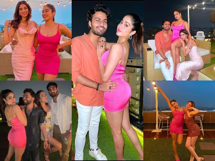 Janhvi kapoor gets cozy with ex boyfriend akshat ranjan at sister ...