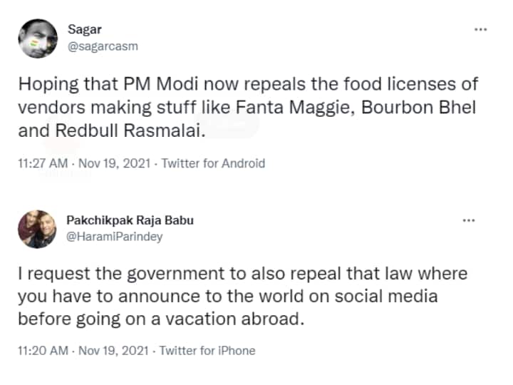 Farm Law Repeal Is Not Only Garnering Political Reactions But Has Also ...