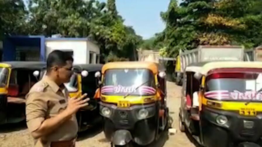 Police seized nine auto rickshaws with same number plate in beed | Beed ...