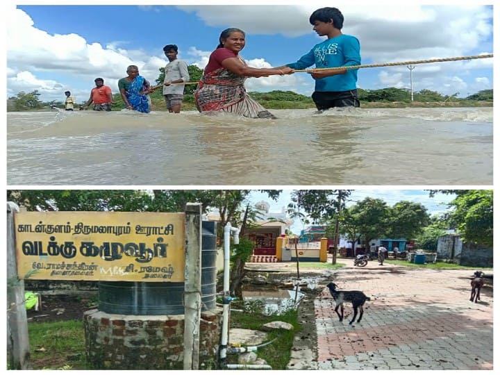 Nellai: Flood that submerged the ground bridge in North Kaluvur ...