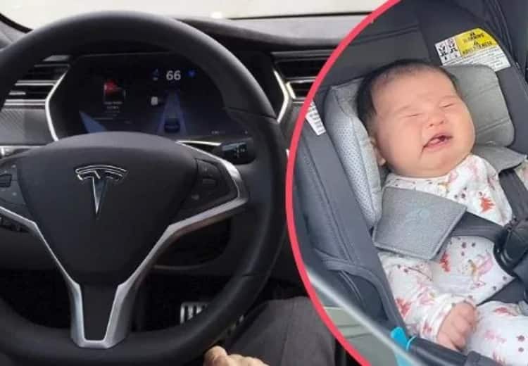 Tesla Baby goes viral as women gave birth to baby girl on the front ...