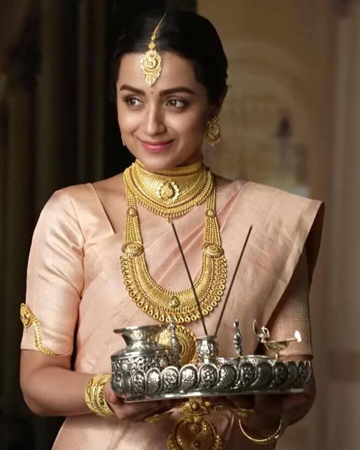 Actress Trisha latest ad shooting photoshoot | Actress Trisha : பல பல ...