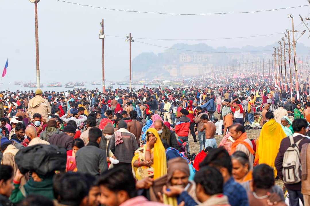Magh Mela 2022: Corona protocol flouted in Prayagraj Magh fair, 72 ...