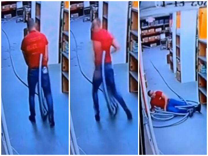 man falls on the floor due to his mistake watch funny man falling video ...