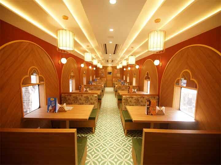 Restaurant on wheels started in train coach great look and great food ...
