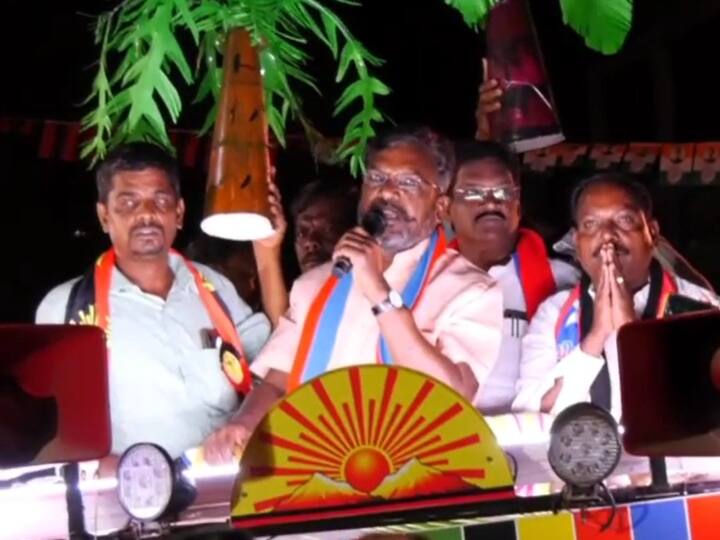 VCK leader Thirumavalavan campaign in Trichy | ‛பெரியாரின் பேரன் ...