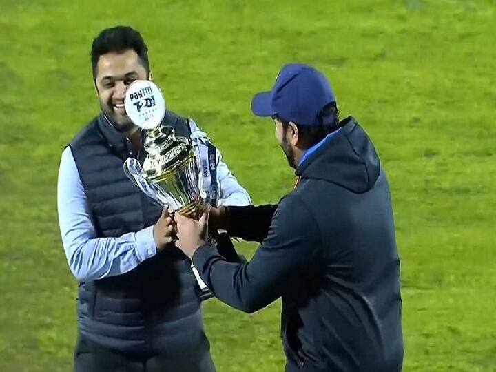 Ind Vs SL Who is Jaydev Shah Rohit Sharma gives Trophy to Jaydev Shah ...