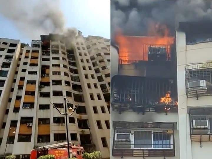 Mumbai: Massive Fire In 9th & 10th Floors Of Residential Building, No ...