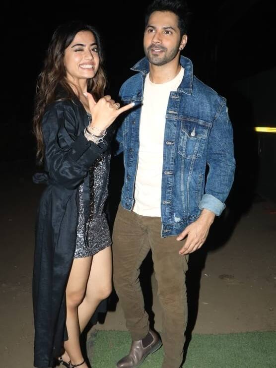 Rashmika Mandanna, Varun Dhawan Pose Together Post Ad Shoot
