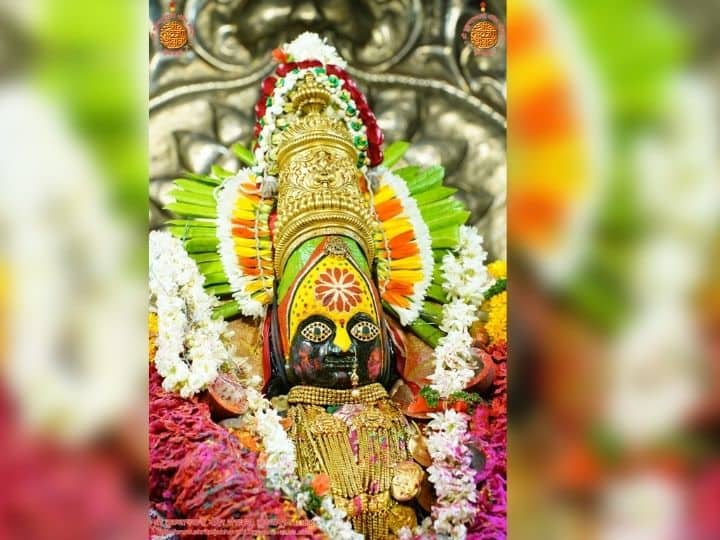 Maharashtra's Kulswamini Tuljabhavani Temple grape decoration see ...