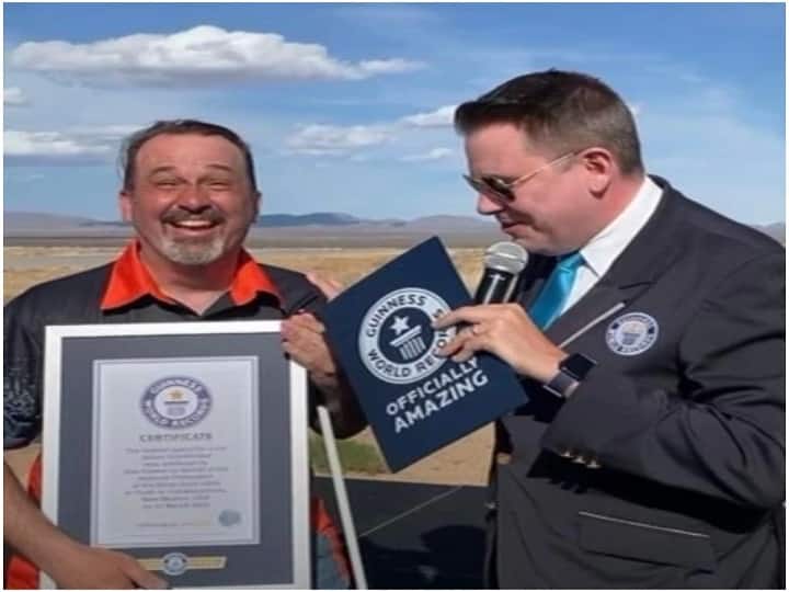 blind man made a Guinness World Record by driving a car at a speed of ...