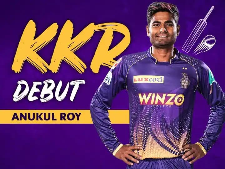 Anukul Roy Debut Match For KKR Kolkata Knight Riders vs Rajasthan ...