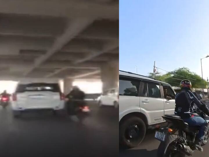 A Scorpio hit the biker in Delhi and Police Investigation This Case ...
