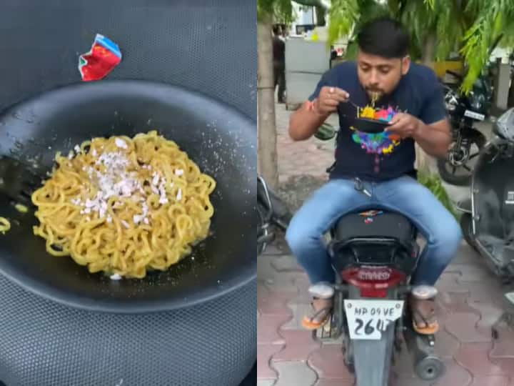Man eating pan masala maggi video viral on social media | Viral Video ...