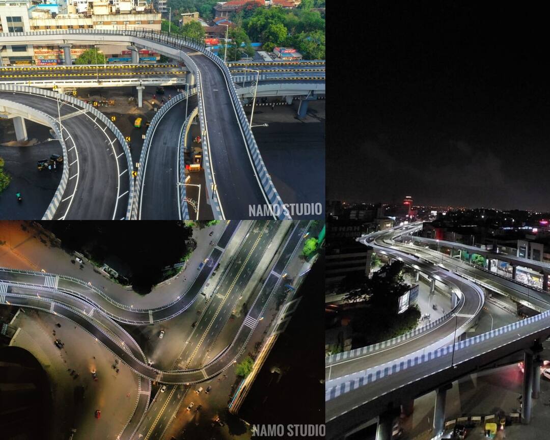 See the stunning photos of the country's first three layer flyover ...