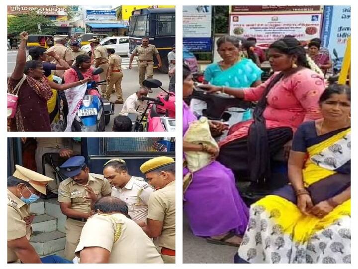 Physically challenged person protest at Dharmapuri collector office ...