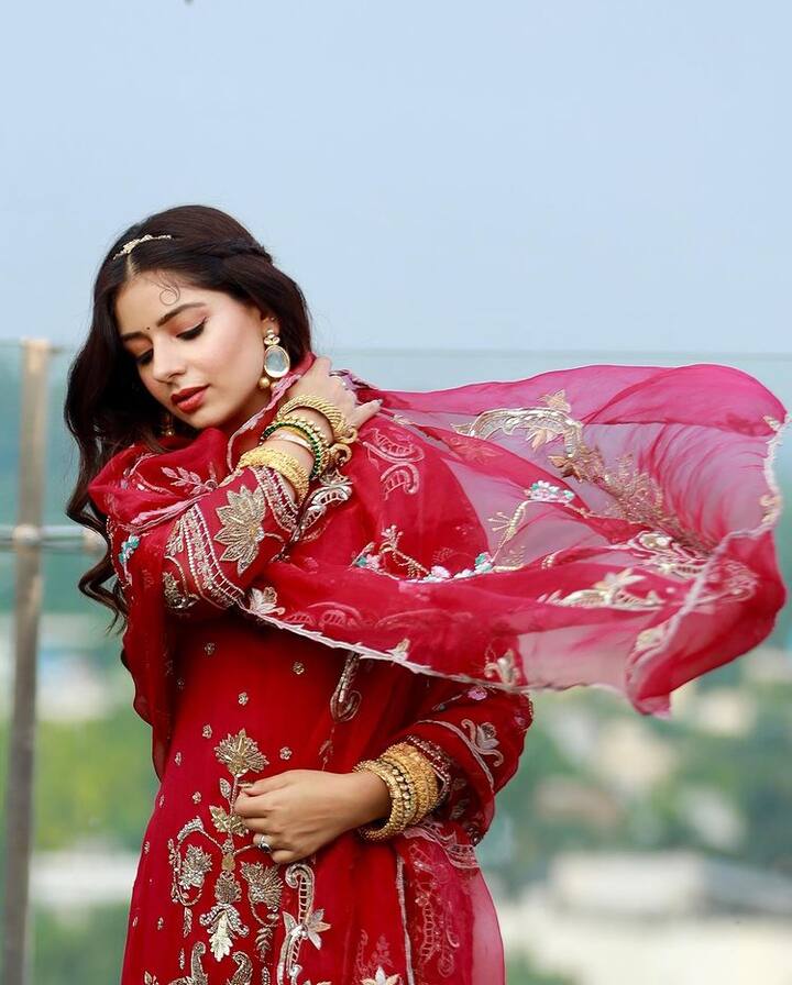 punjabi actress tania looks beautiful in suit share photos on social ...