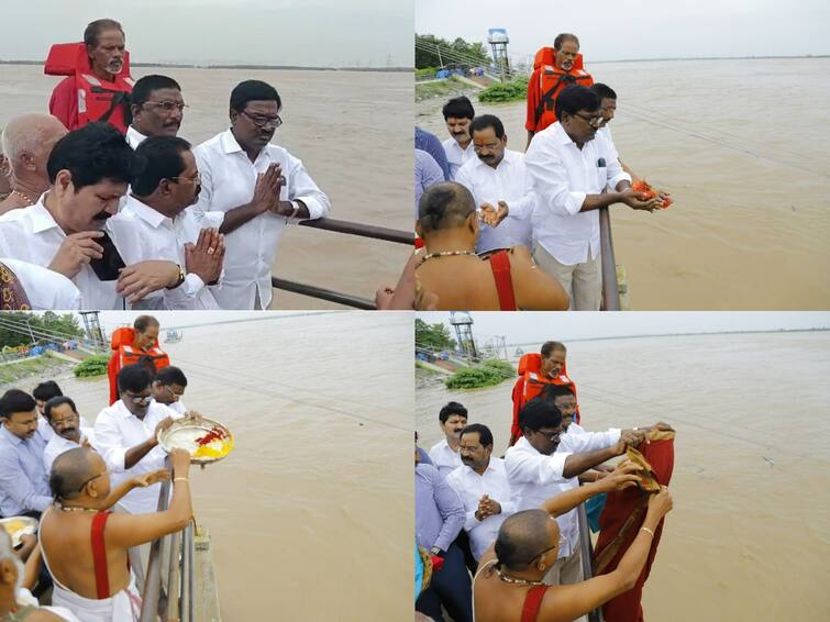 In Pics Godavari Floods: Minister Puvvada Ajay Kumar prayers and ... In Pics Godavari Floods: Minister Puvvada Ajay Kumar prayers and ...