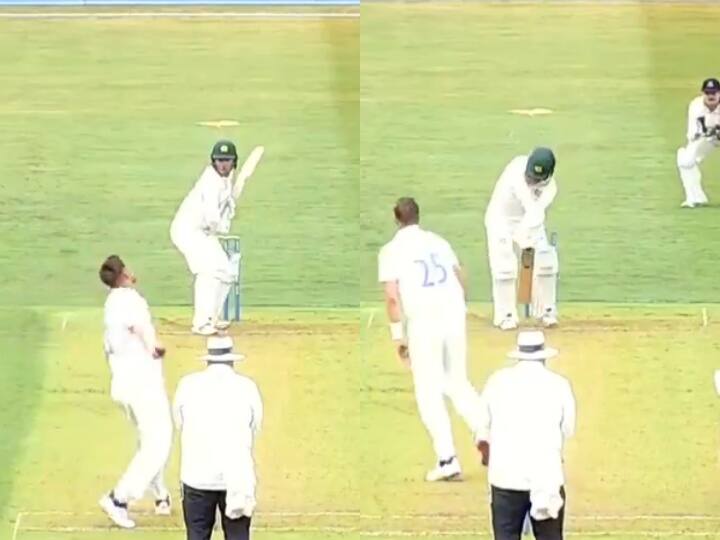 Ollie Robinson delivery for Ben Slater out Nottinghamshire vs Sussex ...