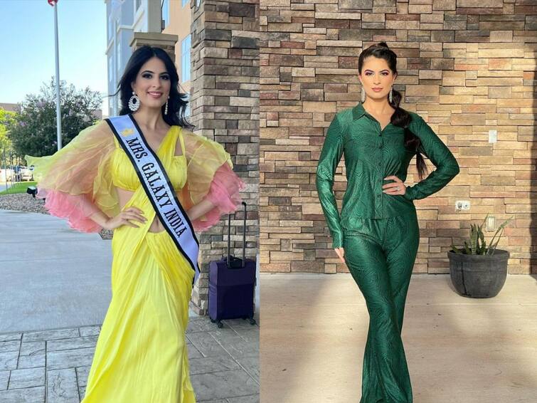 Mrs Galaxy Captain Chahat Dalal Spotted At Mumbai Airport Mrs Galaxy
