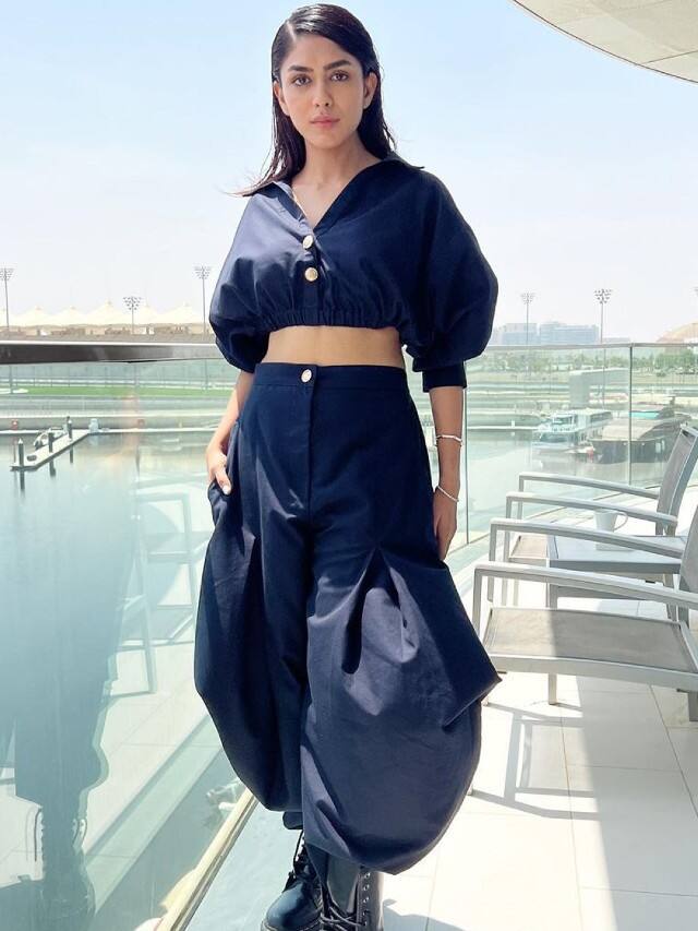 Mrunal Thakur Looks Edgy In A Co-Ord Set