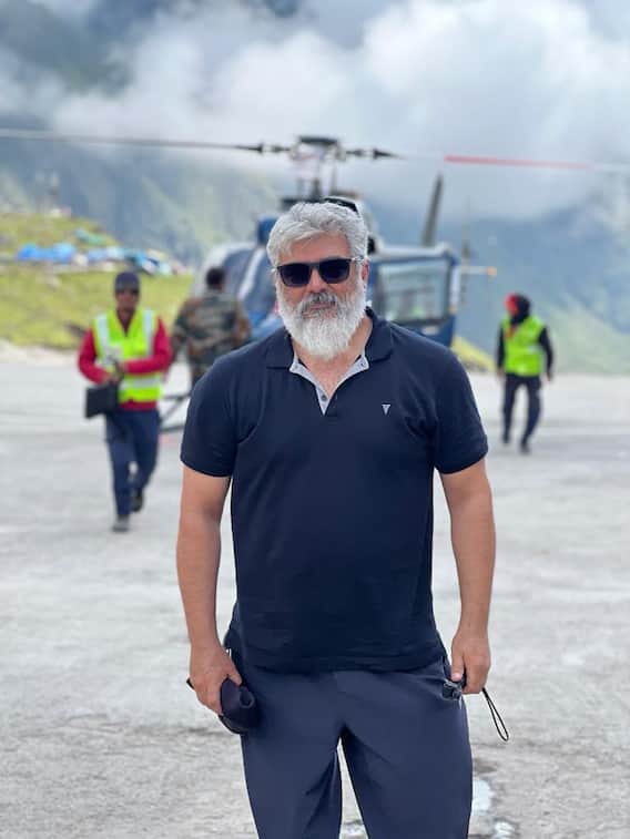 Ajith Kumar: In Pics Actor Ajith Kumar In White Beard Look With Cooling ...