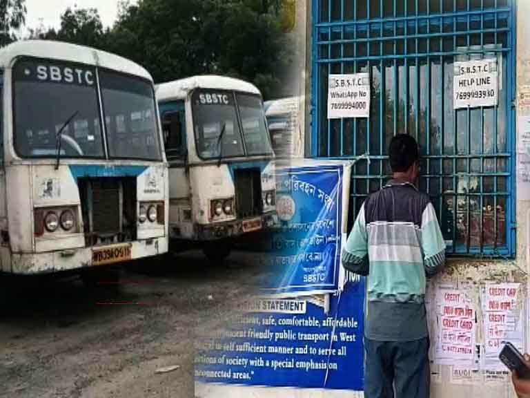 Kolkata News Bus service disrupted due to SBSTC temporary workers ...