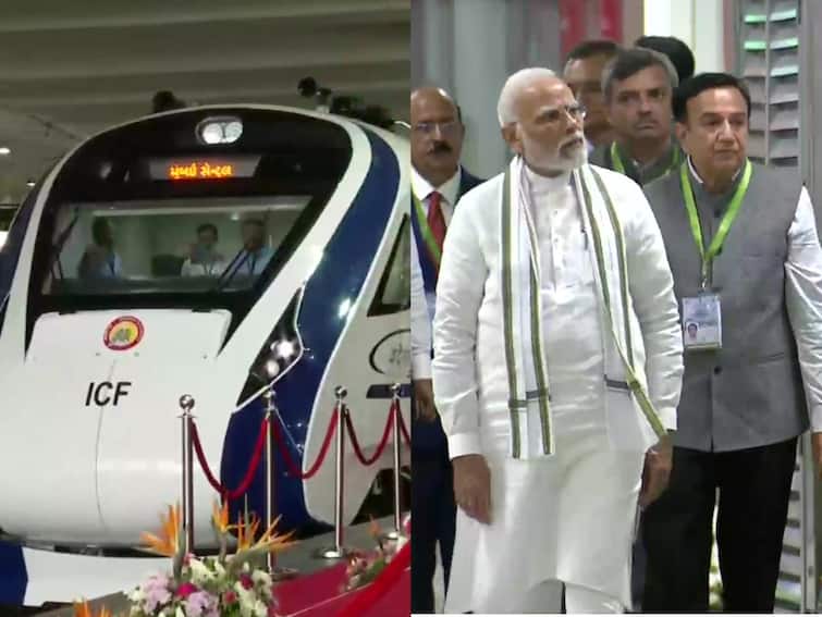 Pm Modi Flags Off New Vande Bharat Express From Gujarats Gandhinagar