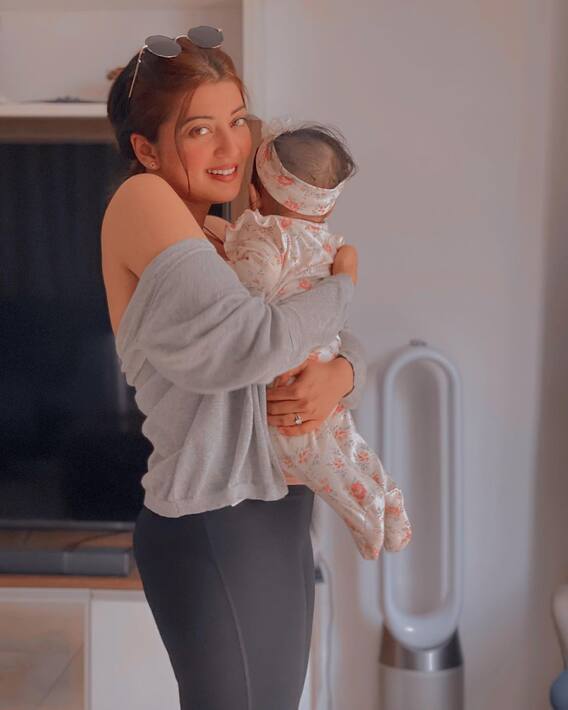 Actress Pranitha Baby First Month Birthday Celebration Photos ...