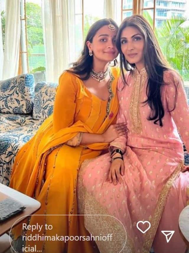 Alia Bhatt In Yellow Punjabi Dress