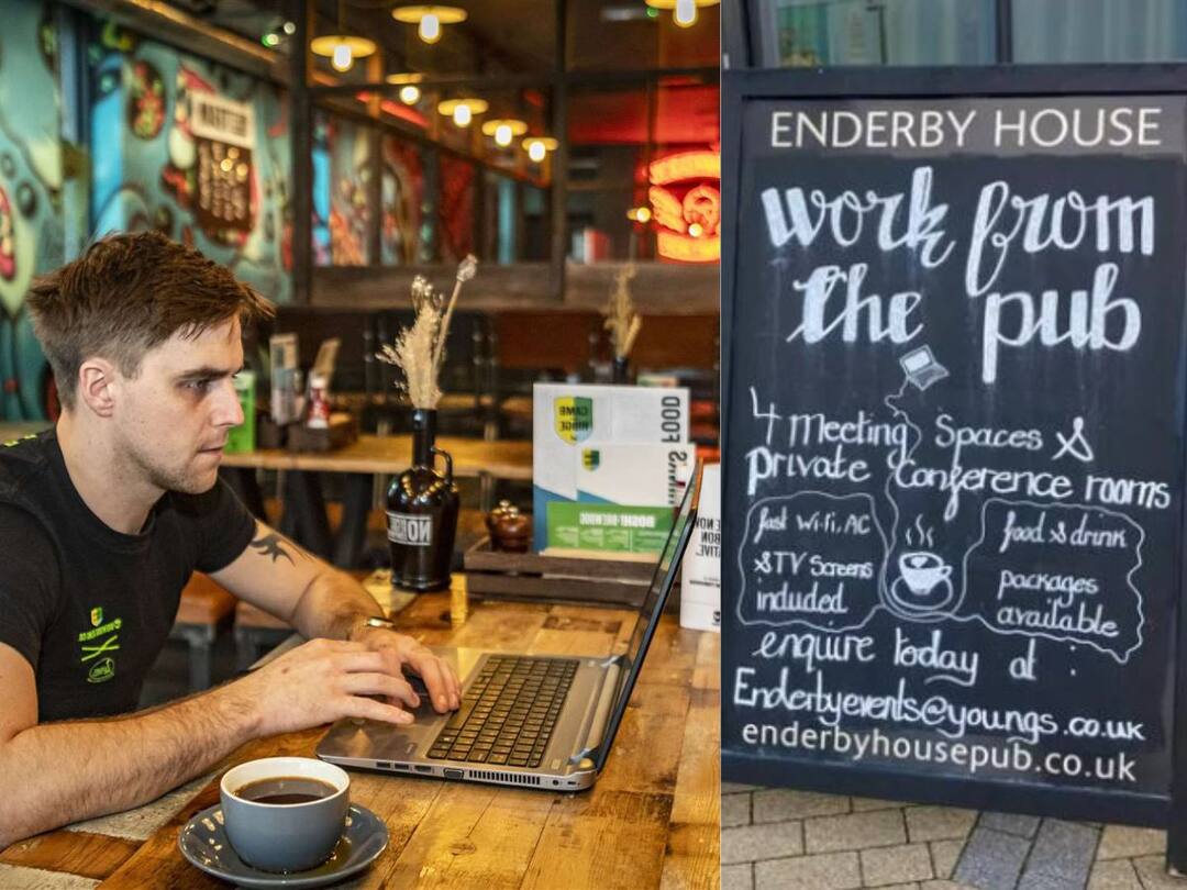 UK Bars Offer Work From Pub Service WFP scheme Move Over Work From Home ...