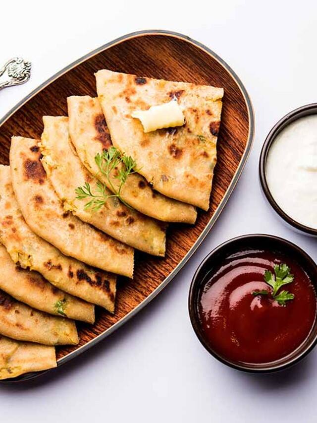 Famous Stuffed Parathas Of India including Aloo Paratha Cheese Paratha