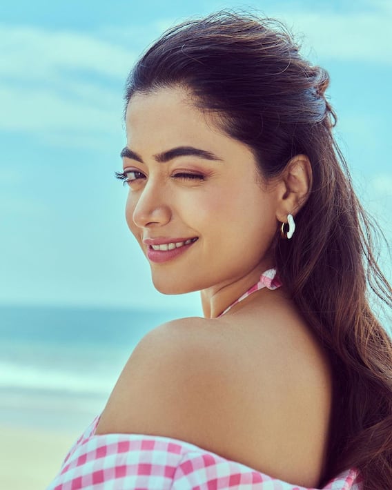 Rashmika Mandana Beach Look Good Bye Actress Rashmika Looking Super ...