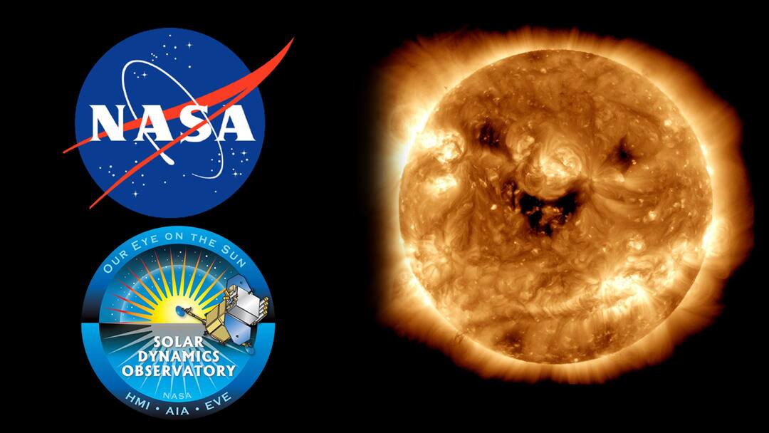 NASA Captures Smiling Sun | NASA Captures Smiling Sun : సన్నీ ఫన్నీగా ...
