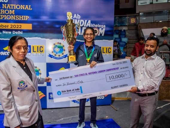 National Carrom Championship 2022 Women Maharashtra Aakanksha Kadam ...