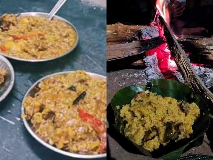 In Pics Bastar unique dish called chaur bhaja rice cooked in rustic ...
