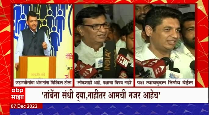 What is the reaction of the Congress after Fadnavis' Satyajit Tamba's ...