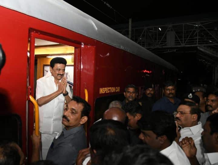 SEE PICS: Tamil Nadu CM Stalin Undertakes First Train Travel To Tenkasi ...