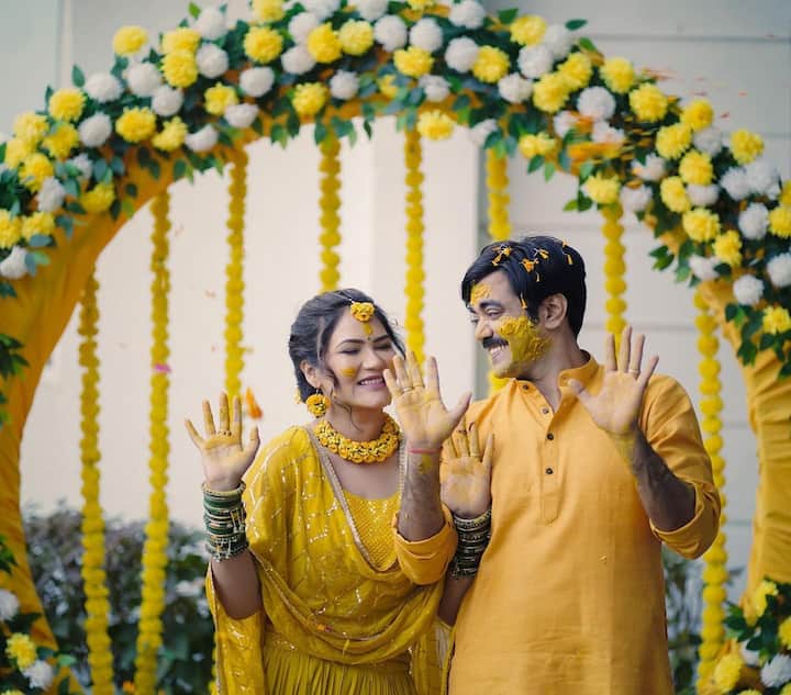 Kamna Pathak shares beautiful wedding pictures with husband Sandeep ...