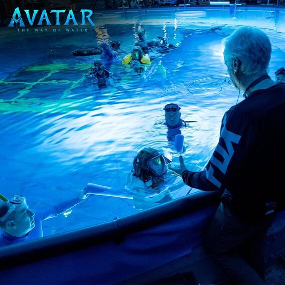 In Pics Avatar The Way Of Water Behind The Scenes Photos James Camaroen ...