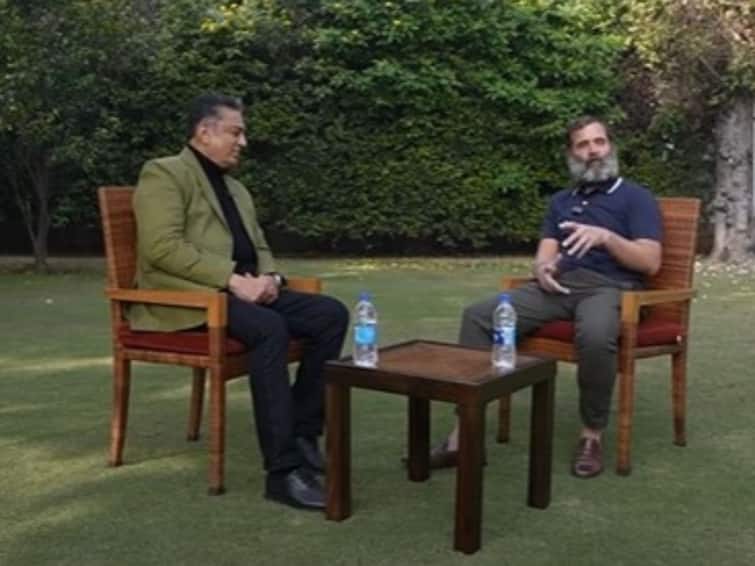 Kamal Haasan Joins Rahul Gandhi For A Chat After Bharat Jodo Yatra Watch The Conversation